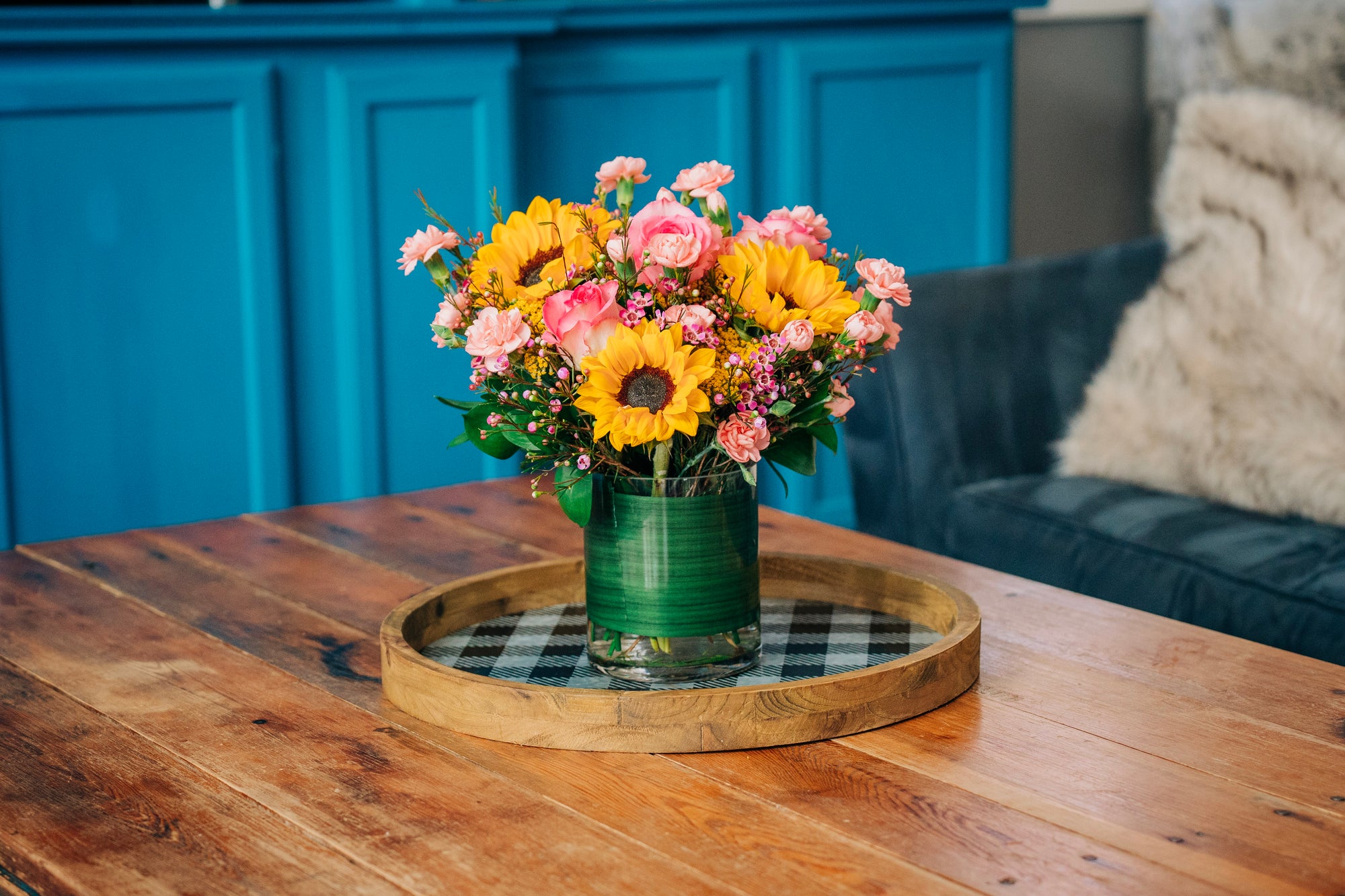 Perfection - Purple Roses, Daisy Poms & Lavender Stock | Send Smiles